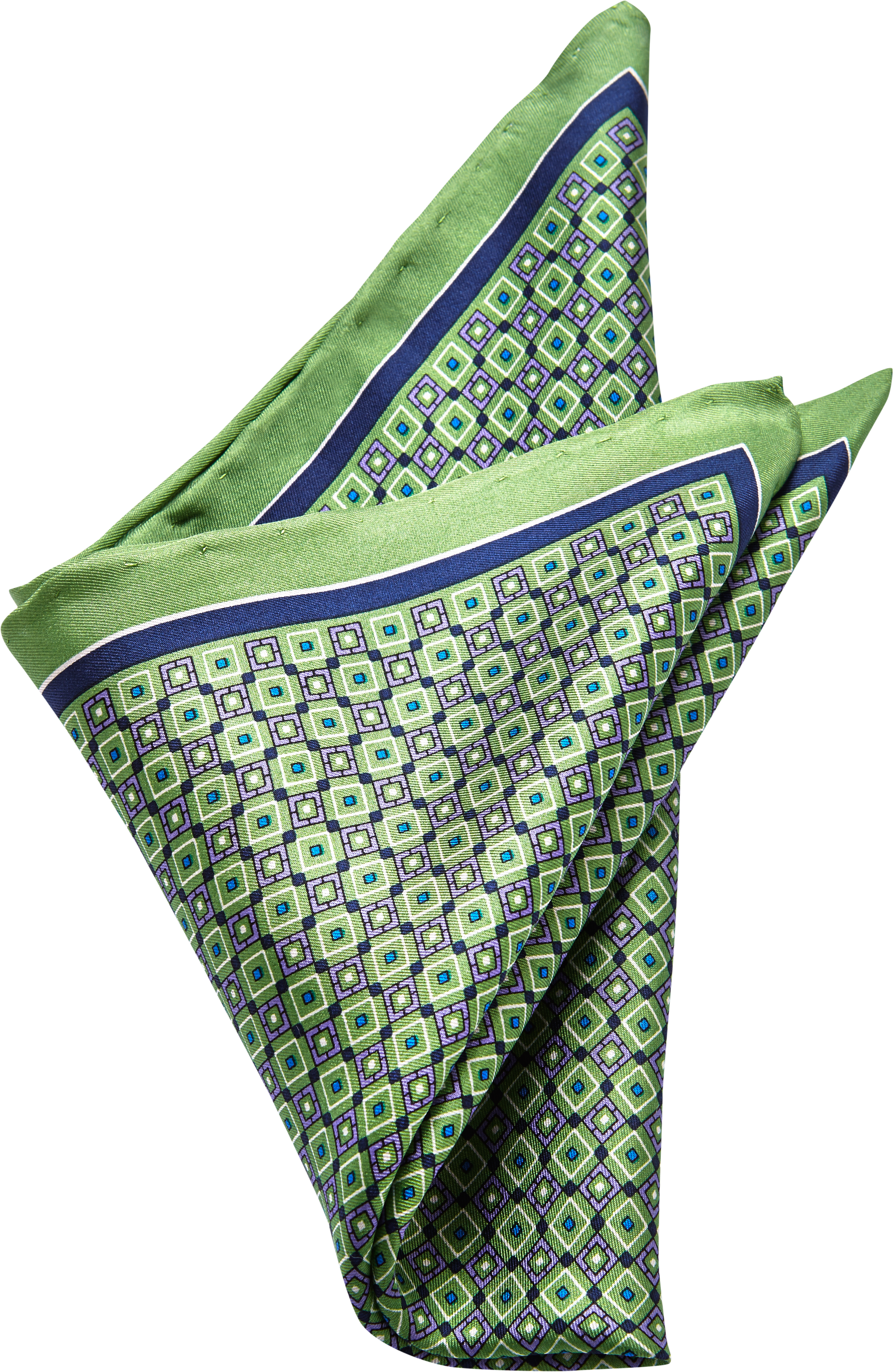 Green Geometric Pocket Square - Men's Accessories | Men's Wearhouse